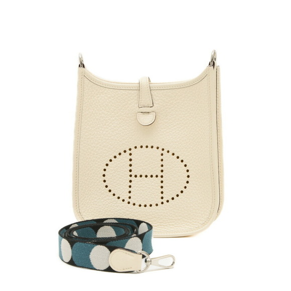 Hermes | Bags | Hermes Evelyn Tpm Shoulder Bag Taurillon Nata Z Stamp ...